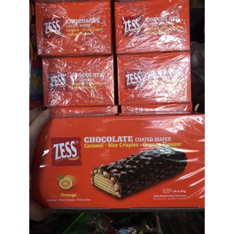 Zess Chocolate Coated Wafer ( Orange Flavour) | Shopee Malaysia