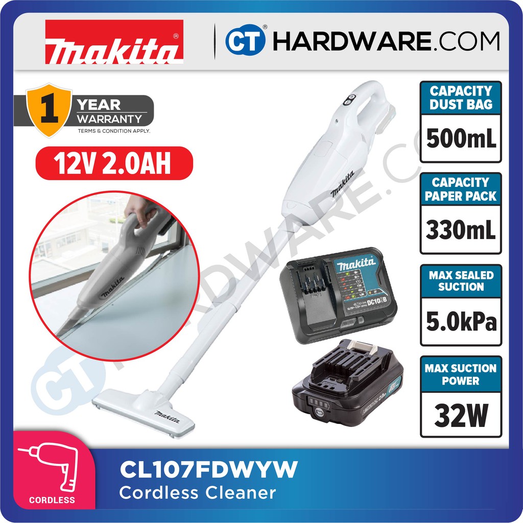 MAKITA CL107FDZW / CL107FDWYW Cordless Cleaner (12V CXT SERIES) | Shopee Malaysia
