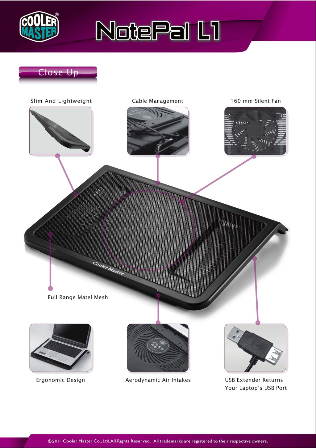 Cooler Master Notepal L1 Cooling Pad R9-NBC-NPL1-GP | Shopee Malaysia