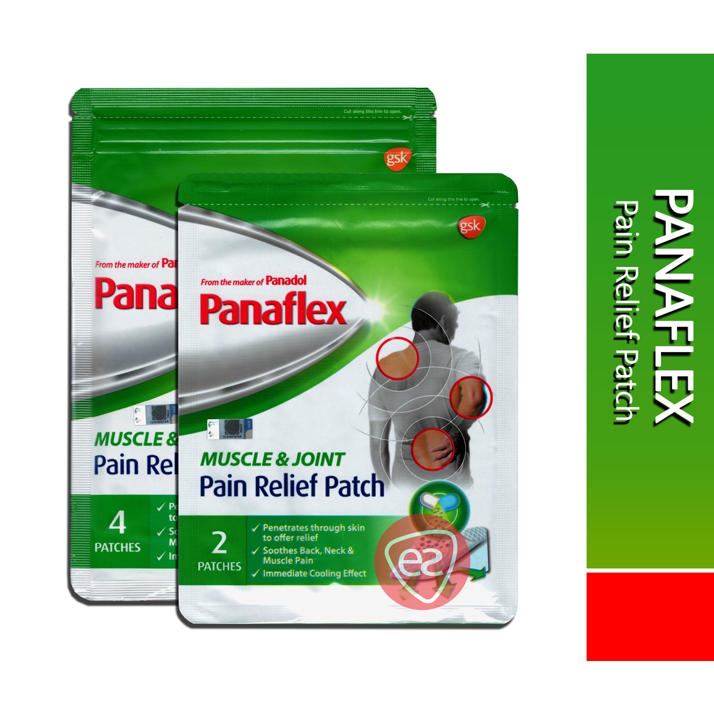 PANAFLEX MUSCLE & JOINT PAIN RELIEF PATCH ( 2 PATCHES / VALUE PACK 4 ...