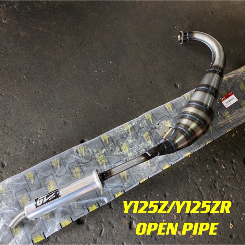 GL OPEN PIPE OP EXHAUST EKZOS PAIP Y125 125 125Z 125ZR Y125Z Y125ZR ...