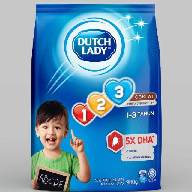 Dutch Lady [Coklat/Biasa] 123 900g/850g | Shopee Malaysia