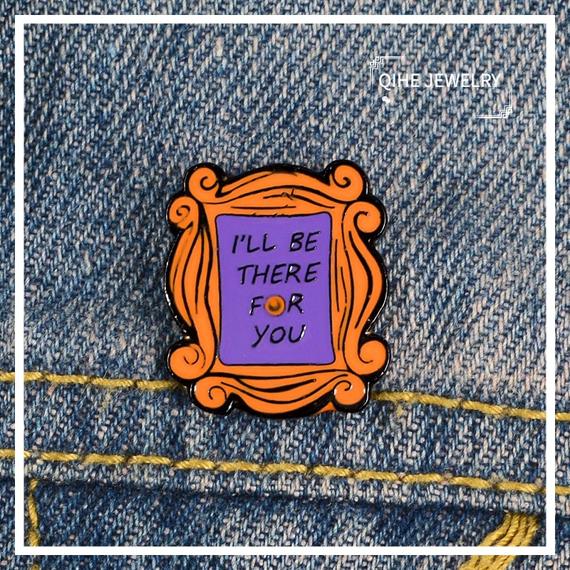 Friends Enamel Pin Custom Monica's Apartament Door Brooches for Shirt ...