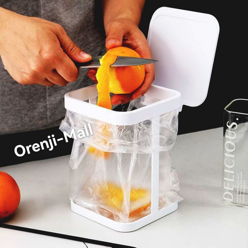 H0108 Mini Trash Bin Home Desktop,Office Worktop,Bathroom, Kitchen Flip ...