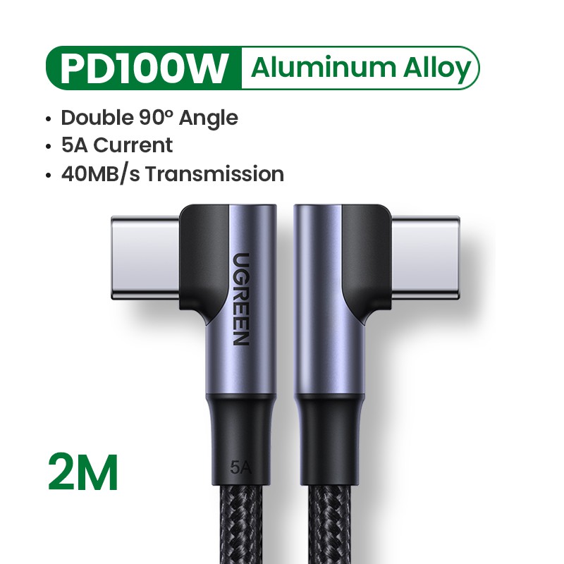 【Jackson Yee's Pick】UGREEN PD100W USB-C to USB-C Fast Charging 20V 5A Nylon Bradied Tpye C Cable ...
