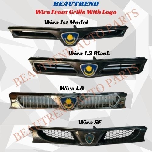 Proton Wira Front Grille Wira 1st model Wira SE Wira 1.8 Wira 1.3 Logo ...