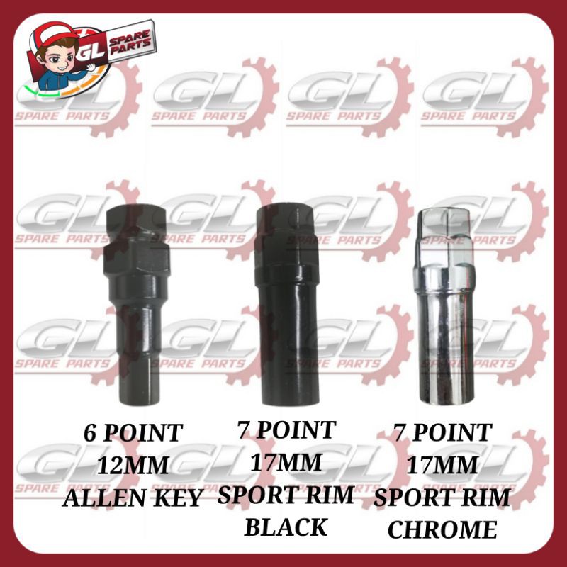 OPENNER SPECIAL NUT WHEEL NUT SPORT RIM NUT TYRE NUT (M12X1.5) ALLEN ...