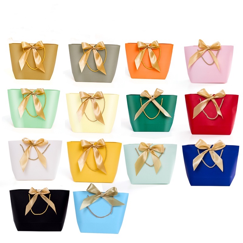 Luxury Ribbon Gift Paper Bag / Premium Quality Paper Bag with Ribbon ...