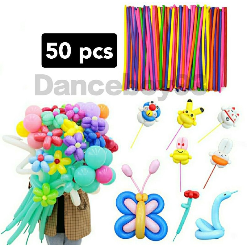 (50pcs) Long Balloon twist balloon/ballon panjang/belon decoration ...