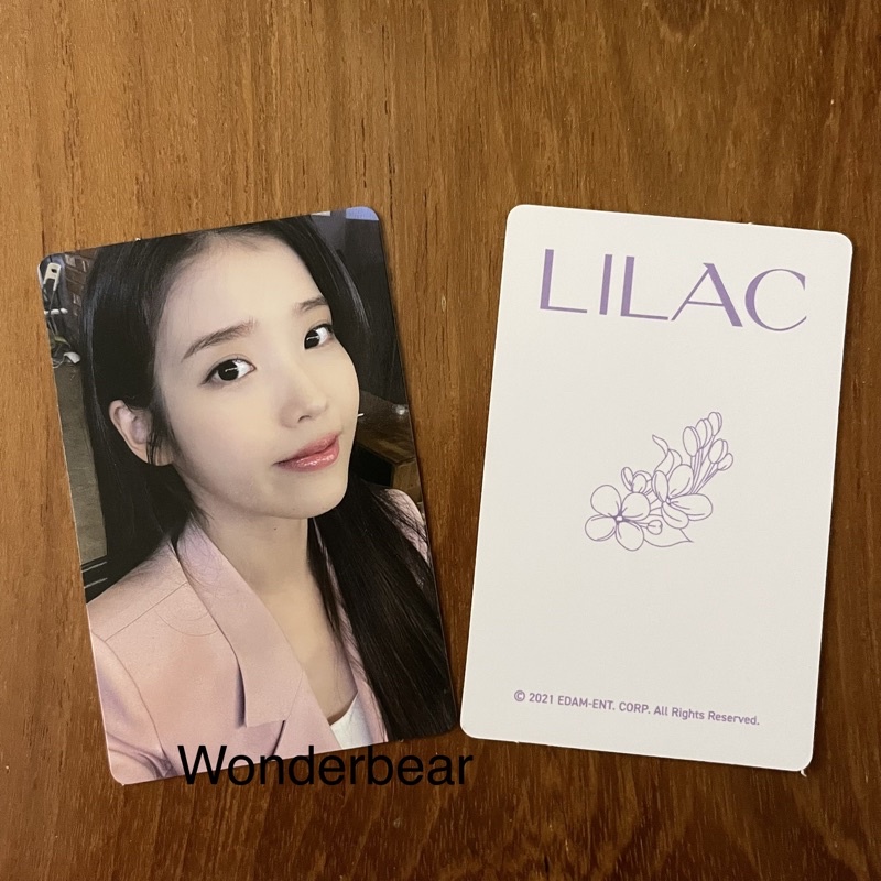 IU LILAC PHOTOCARD (Official) | Shopee Malaysia