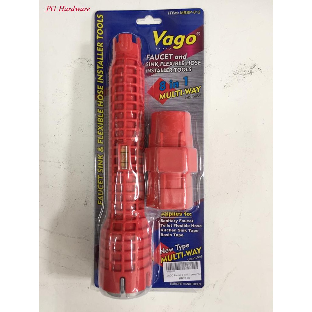 VAGO Faucet & Sink Opener Tool ( 8 in 1 Multi Way ) | Shopee Malaysia