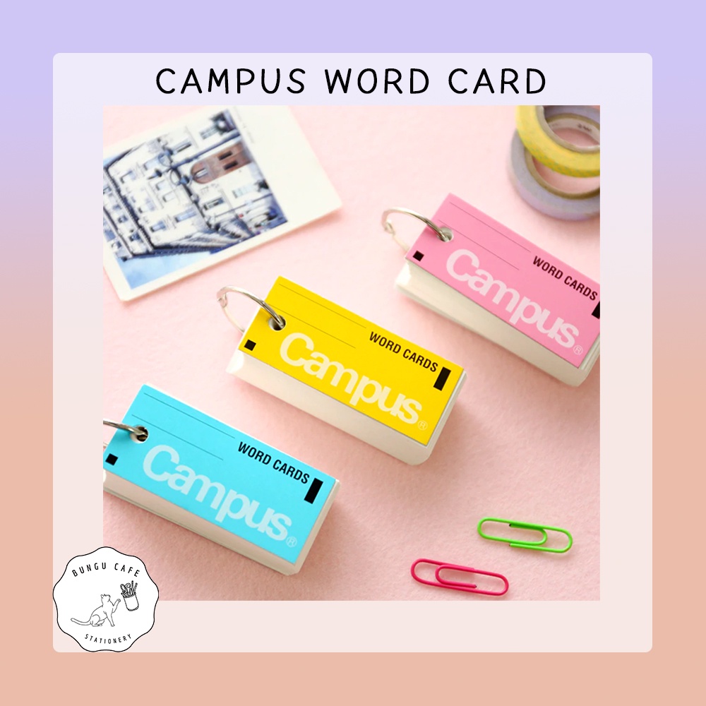 Campus word card Cover Color (Genuine Copyright From JP) | Shopee Malaysia