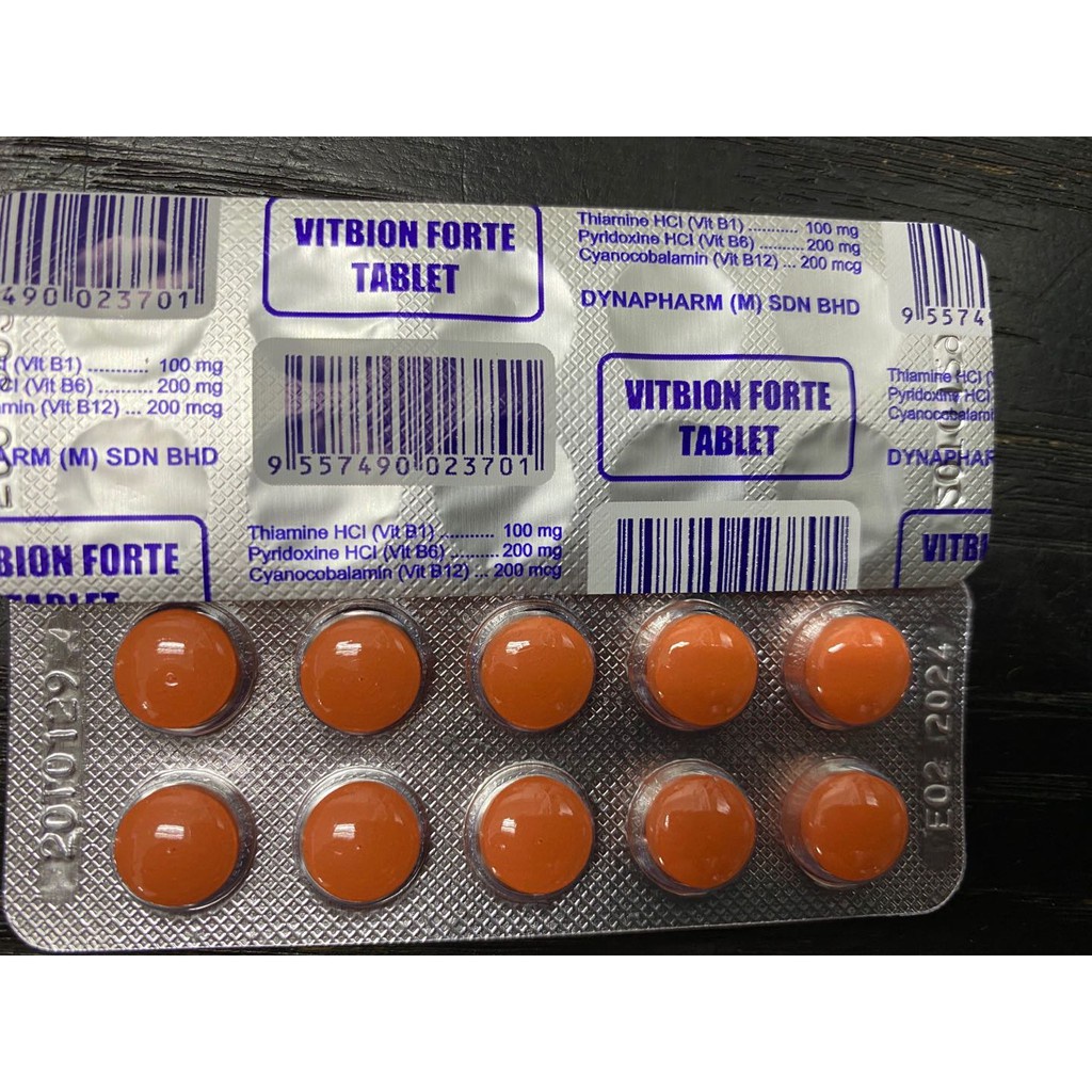 Vitbion Forte Tablet 10's [exp: 2/28] | sakit saraf, tangan kaki kebas ...