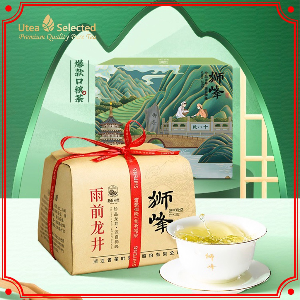 【UTEA】龙井茶 绿茶 狮峰牌 雨前龙井茶 中国茶叶 正宗春茶 散装绿茶 杭州西湖 long jing tea chinese tea ...