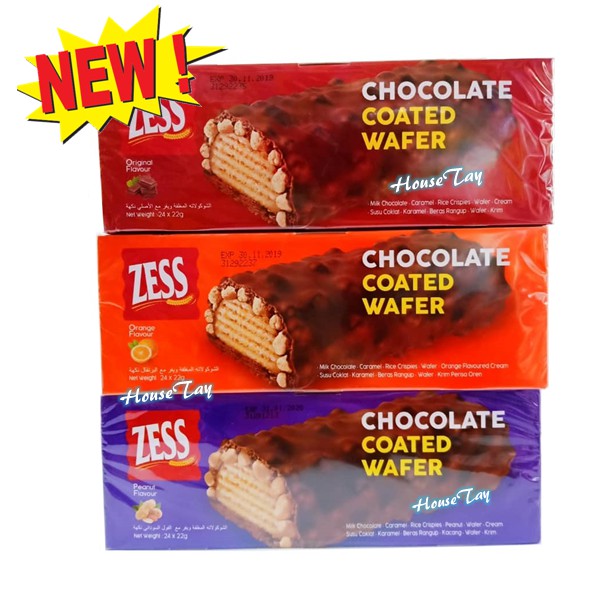 Zess Chocolate Coated Wafer 24pack (HALAL) | Shopee Malaysia