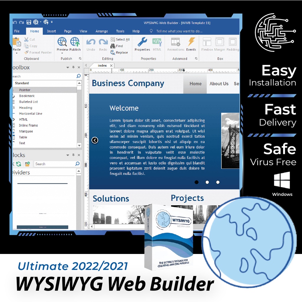 WYSIWYG Web Builder 17.2.1 (2022) + Free Extensions Pack🔥【Latest】🔥 ...