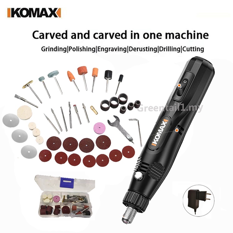 Hot 43pcs DC Grinder Tool Mini Dremel Drill Electric Grinding Set for ...