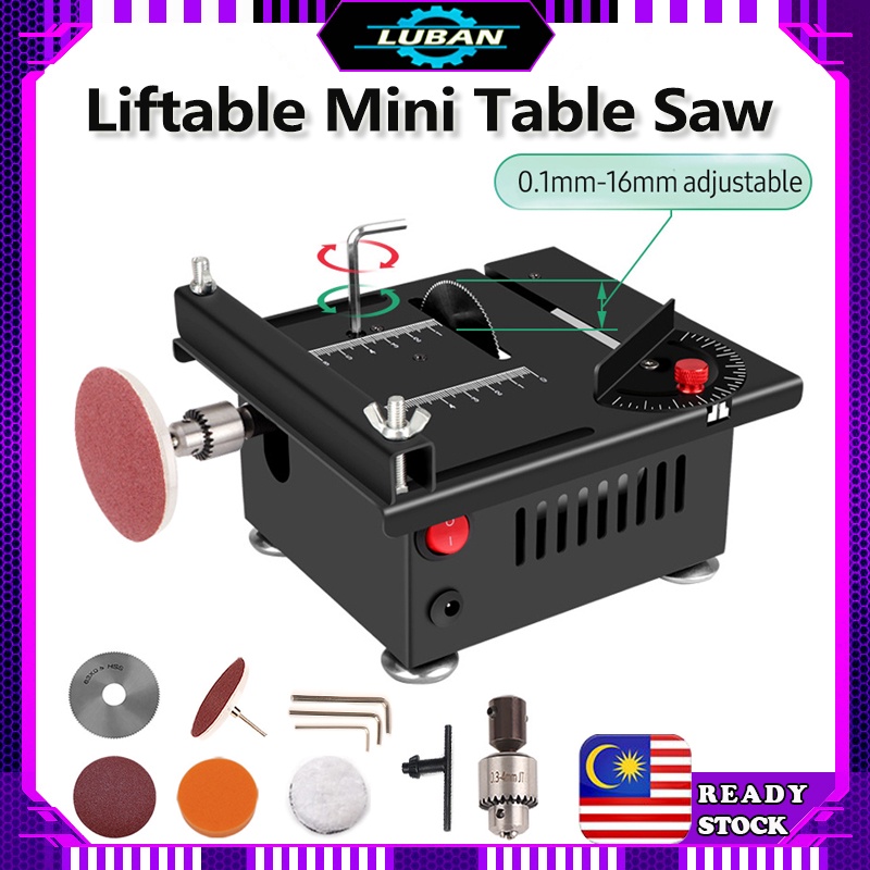 24V 100W Table Saw Mini Desktop Electric Saw Cutter Speed Angle ...
