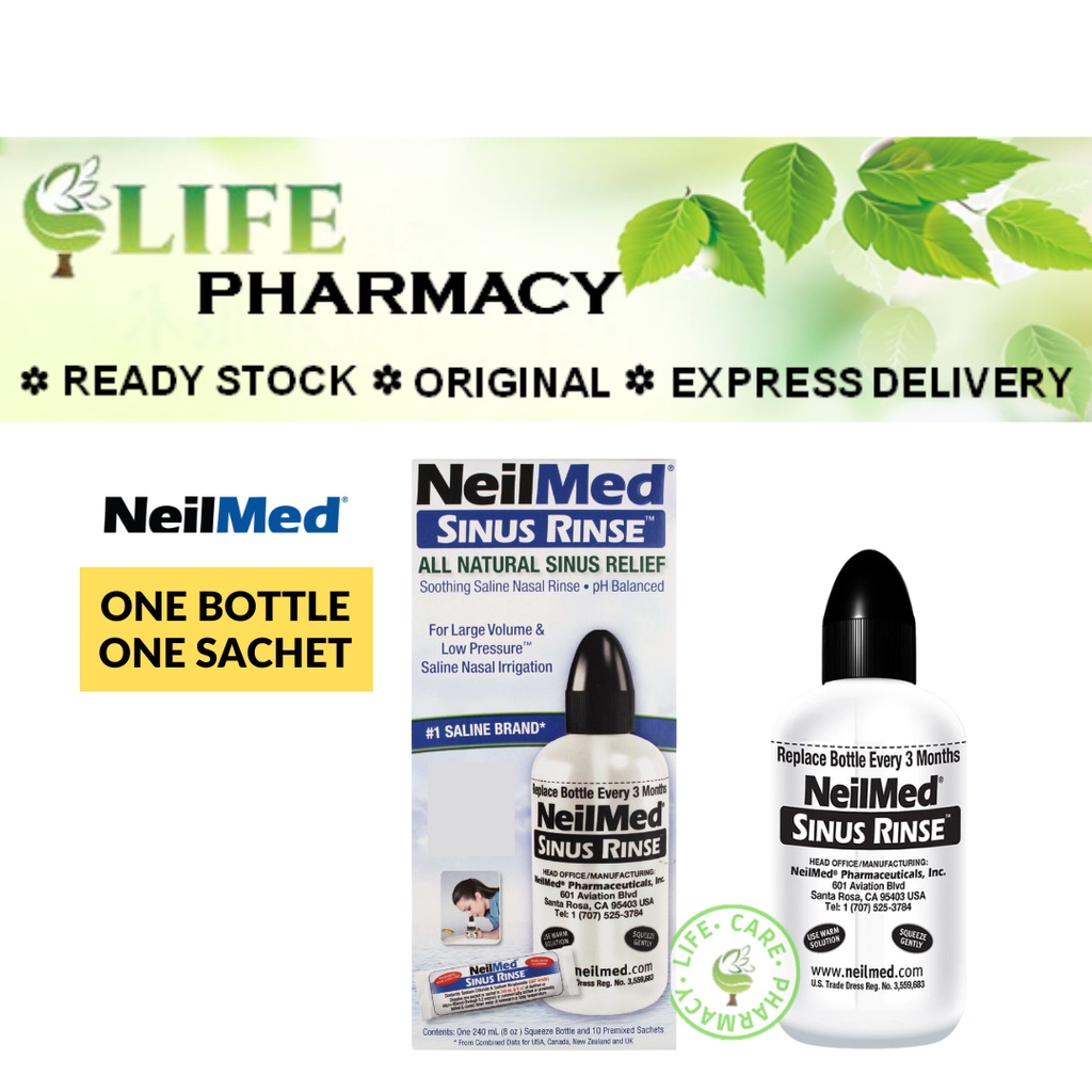 Neilmed Sinus Rinse Starter Kit (One bottle with ONE SACHET in a box ...