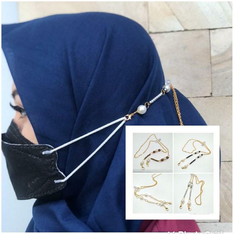 Hijab 009 | Hijab Connector | Hijab Connector | Hijab Mask Necklace ...