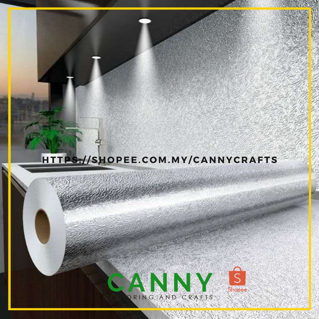 3 Meter - Kitchen / Table / Stove Aluminium Sticker (Heat - Fire Proof ...