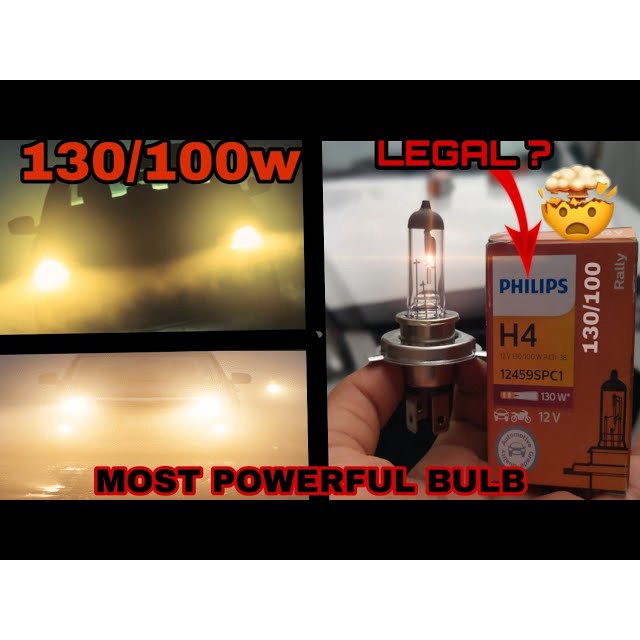 H4 PHILIPS ESSENTIAL HALOGEN CAR BULB 100W 12V | Shopee Malaysia