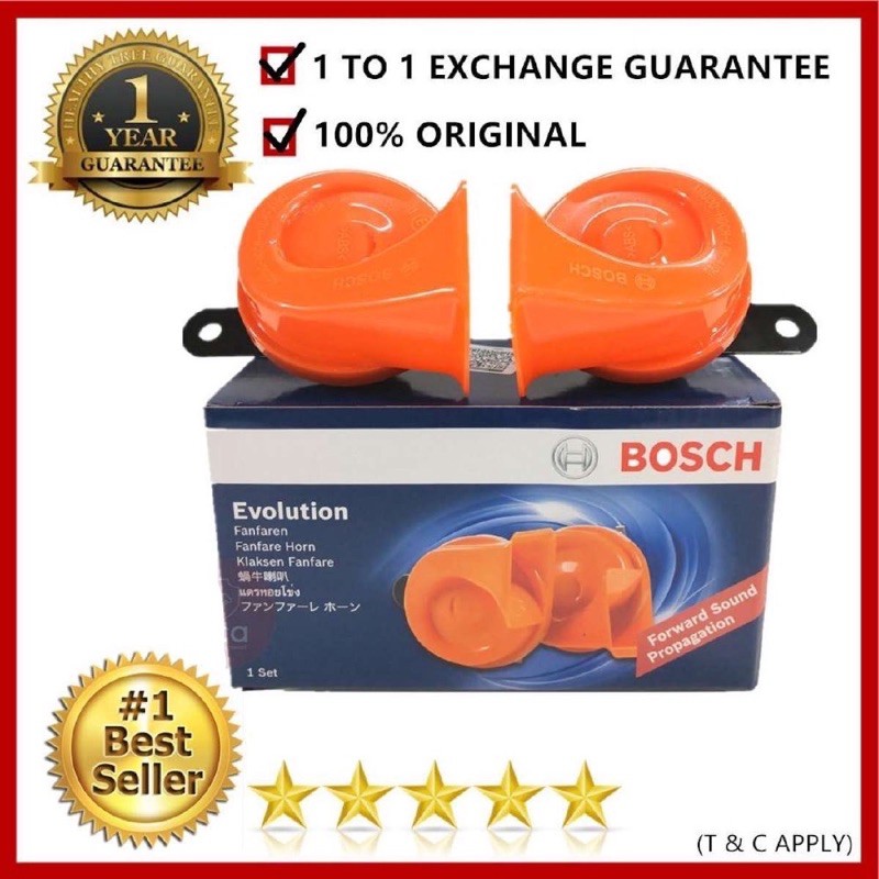 BOSCH EVOLUTION FANFARE COMPACT BM TWIN HORN SET (SET FOR 2 PCS ...