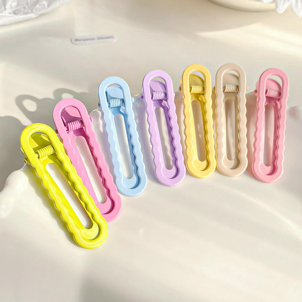 2 Pieces Candy Color Hair Clips Wide-Brimmed Hairpins Broken Hair Bangs ...