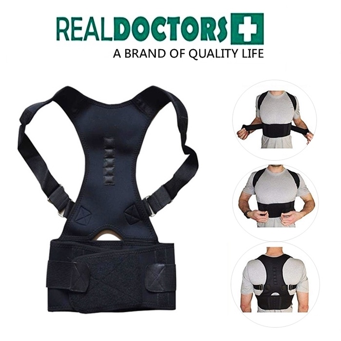 Real Doctors Posture Support Brace Reduce Back Pain Correction ...