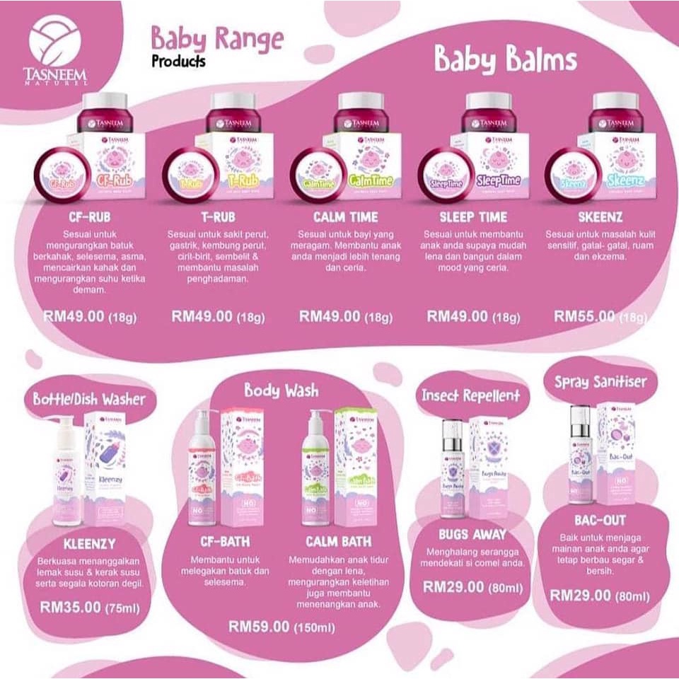 Tasneem Naturel Baby Balm, Bath, Cream, Lotion, Moisturizer & Ointments ...