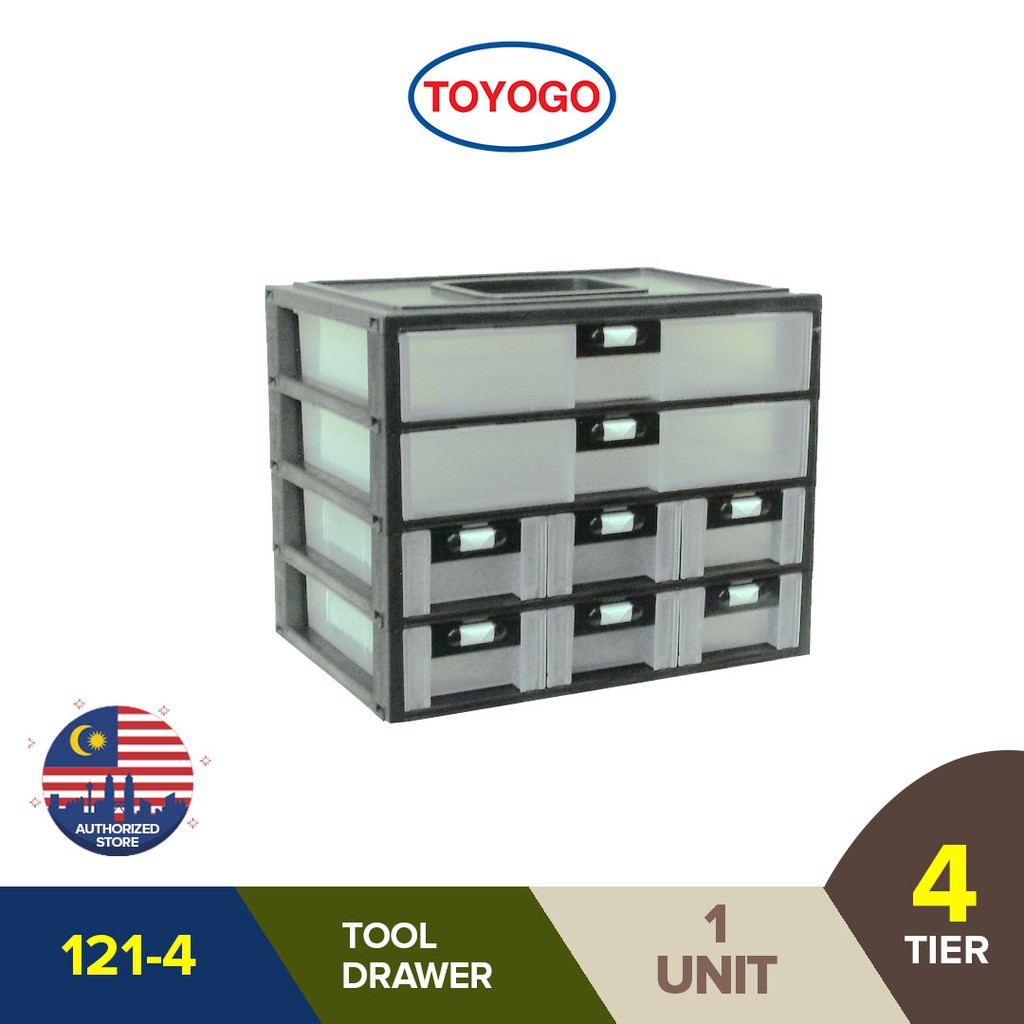 Toyogo Tools Drawer Stationery Cosmetic Toys Storage Organizer 121-4 (8 ...