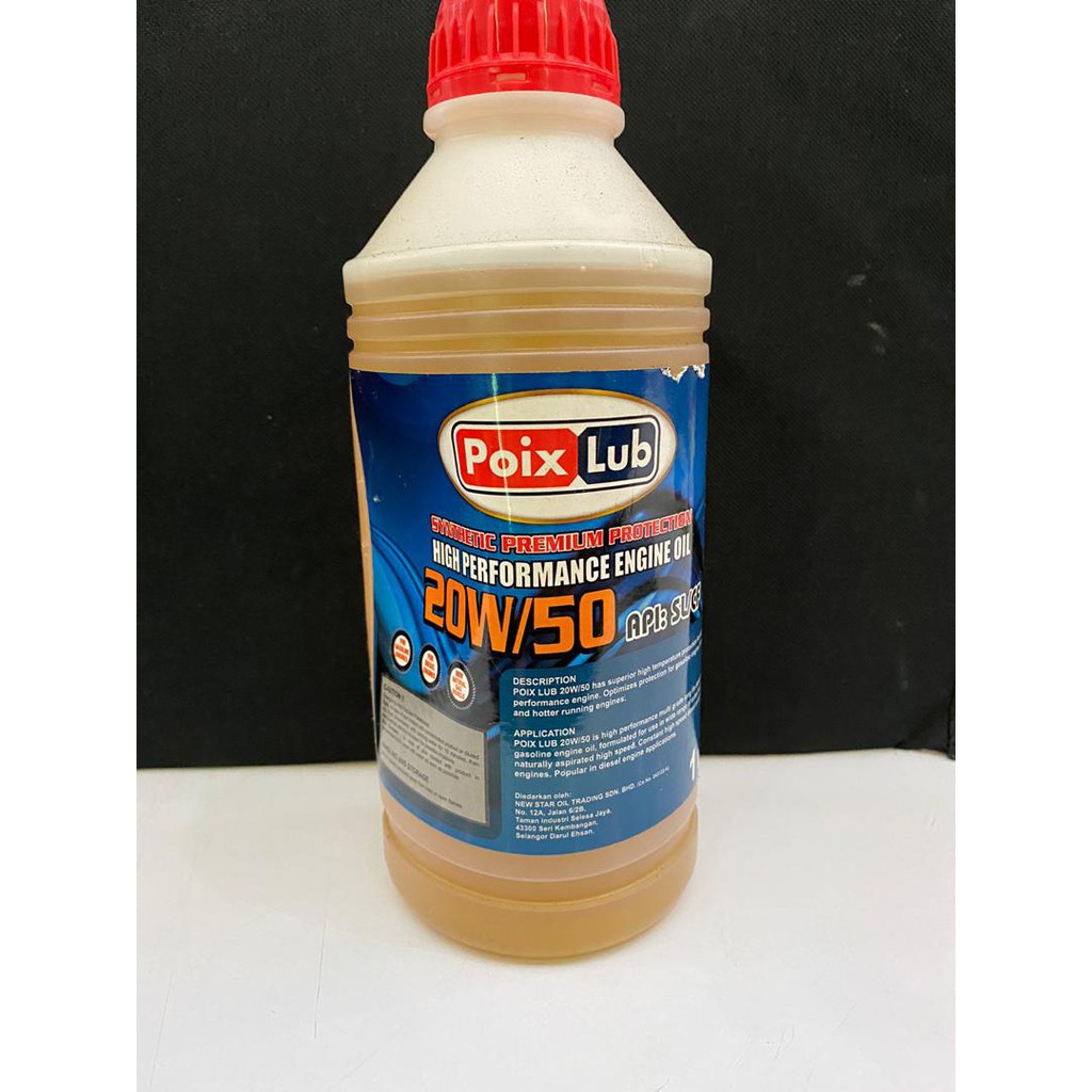 petronas engine oil 100% ORIGINAL Poix Lub 20W/50 1L SL/CF | Shopee ...
