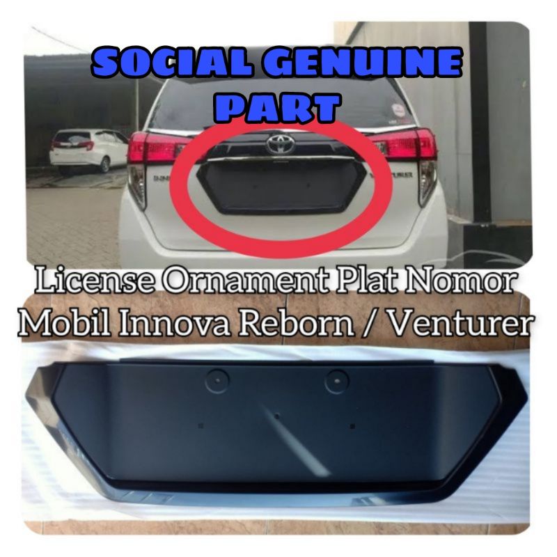 Original toyota innova reborn venturer number plate holder license ...