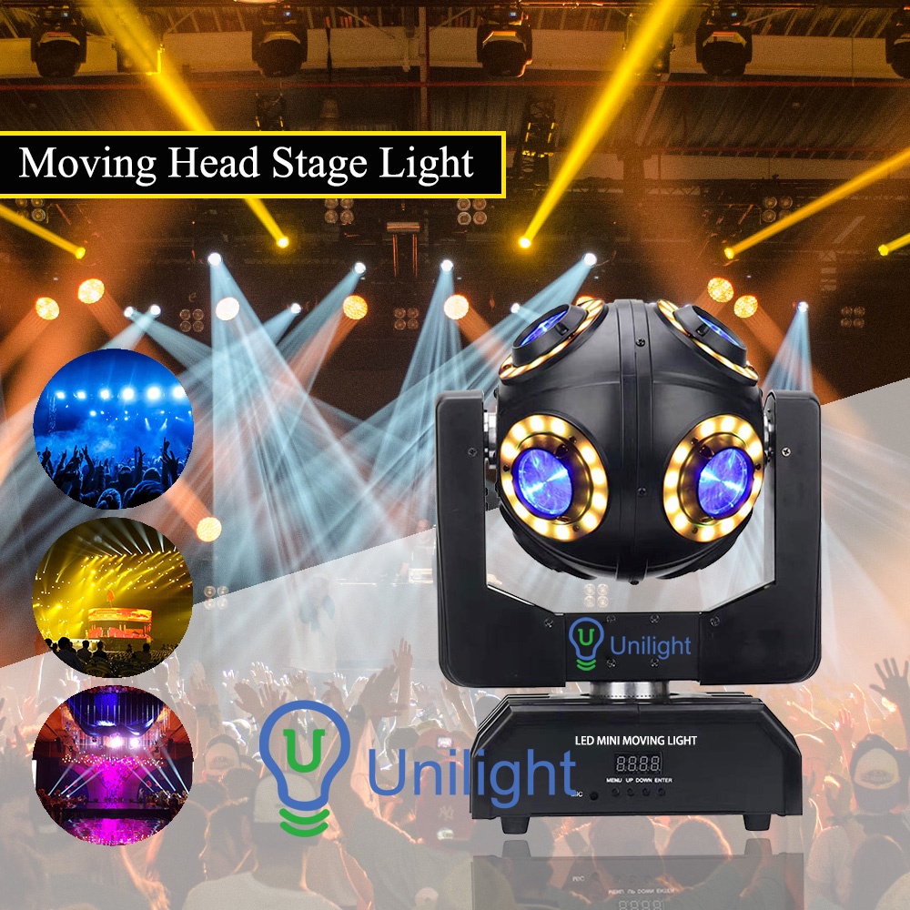 💥Ready stock💥 LED Moving Head Stage Light colorful Party Lights DJ ...