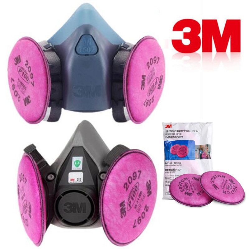 3M 2097 P100 PARTICULAR FILTER respirator mask welding Spray paint Niosh 2091 2097 6200 6800 ...