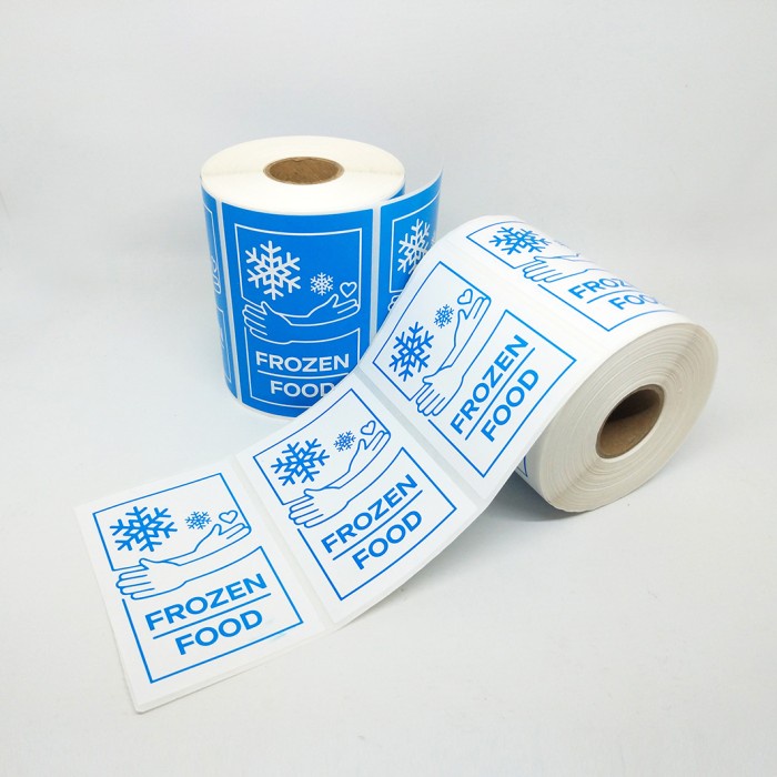 Frozen Food Label Stickers Frozen Food Stickers 5,5 x 8,5 cm (1 roll ...