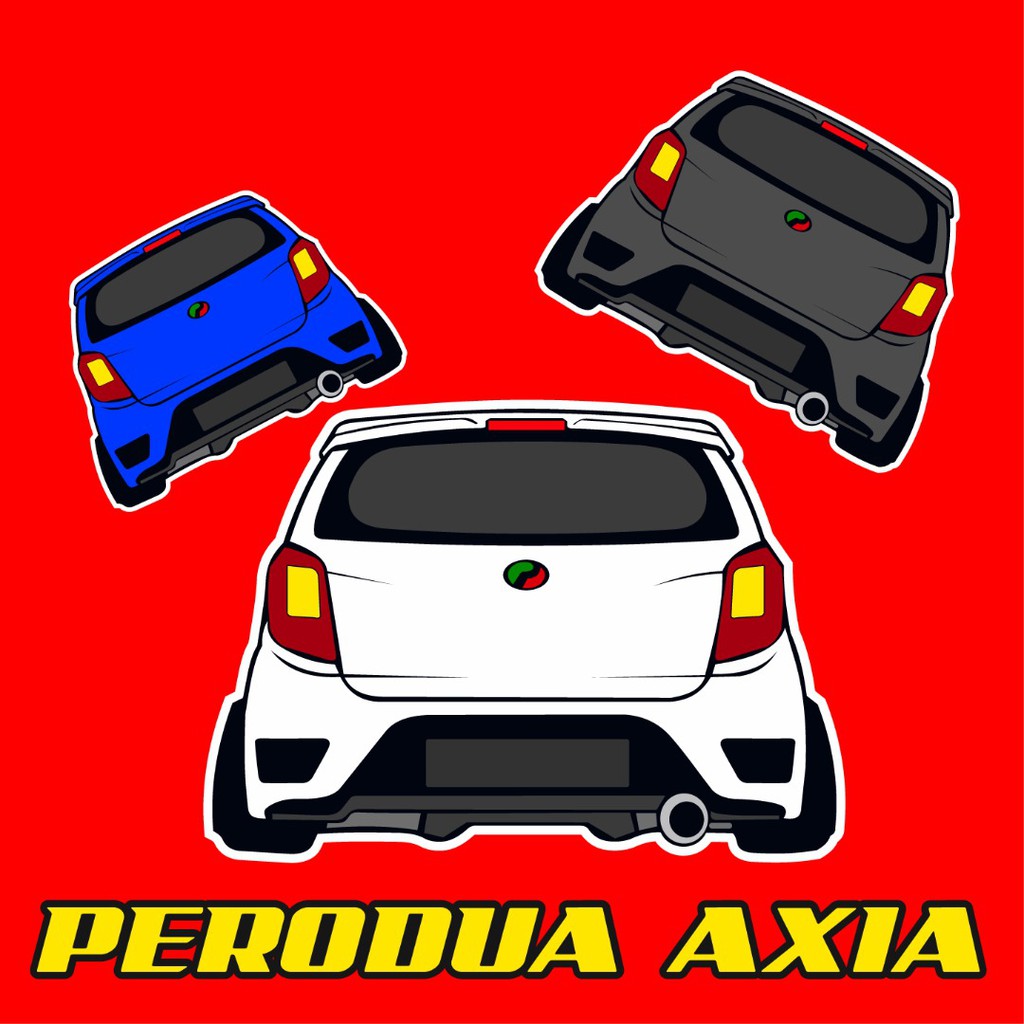 PERODUA AXIA STICKERS | Shopee Malaysia