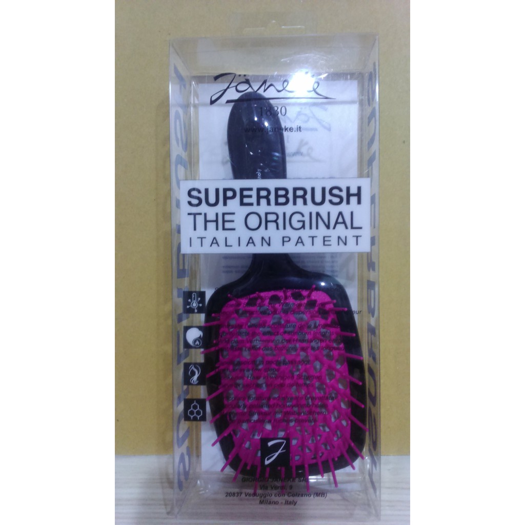 [Dressing Table] Janeke Super Hair Drying Comb (Pink, Fluorescent ...