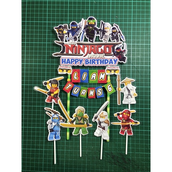 Lego/ Ninja Go cake topper set | Shopee Malaysia