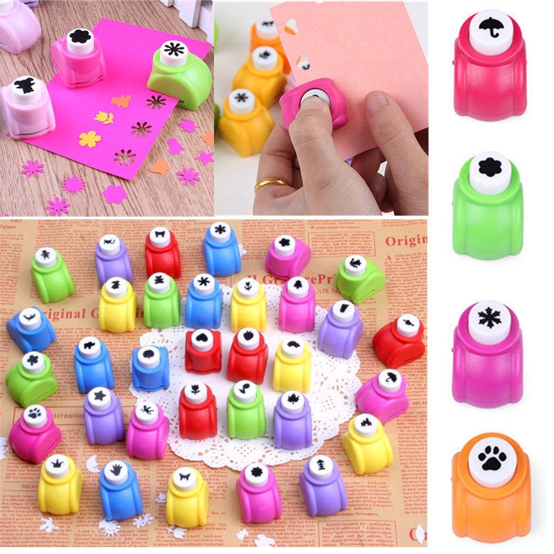 1x Mini Paper Hole Punch Cutter Hand Shaper Scrapbook Cards Craft Kid ...