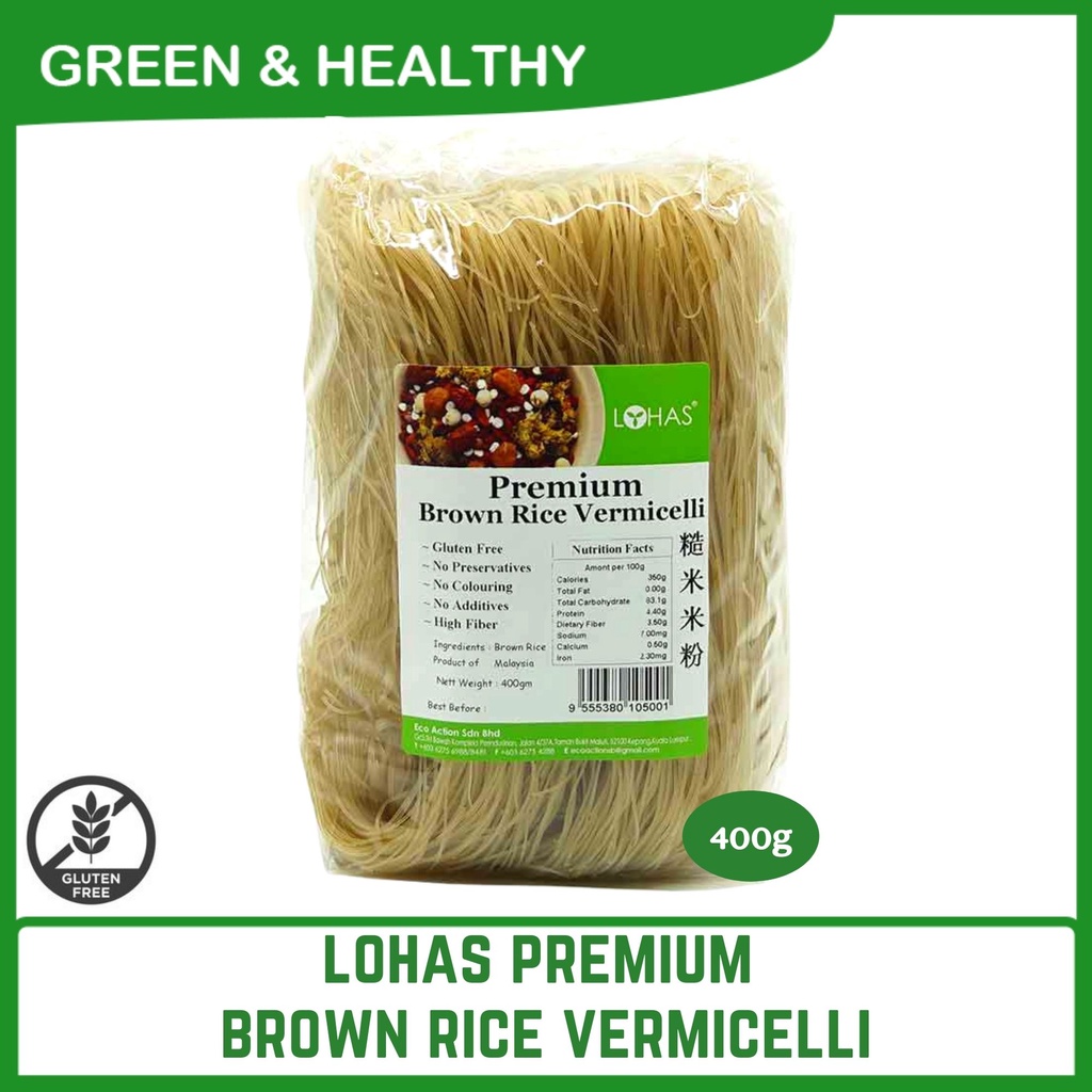 Lohas Premium Brown Rice Vermicelli 糙米米粉 (400g) | Shopee Malaysia