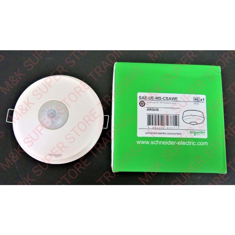SCHNEIDER SAE-UE-MS-CSAWE ARGUS OCCUPANCY SENSOR SINGLE LOAD 360 DEGREE ...