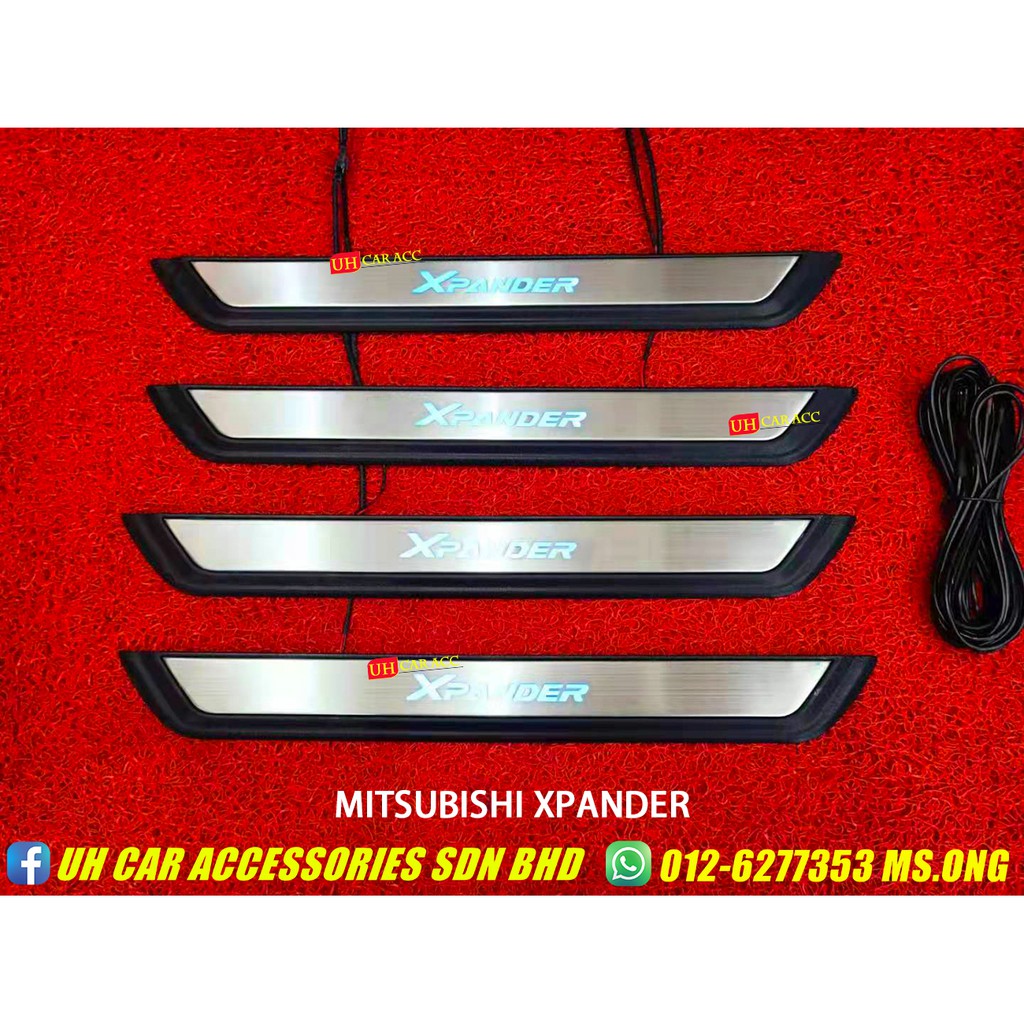 Mitsubishi Xpander 2020 LED Side Door Step Sill Plate With Blue Light ...