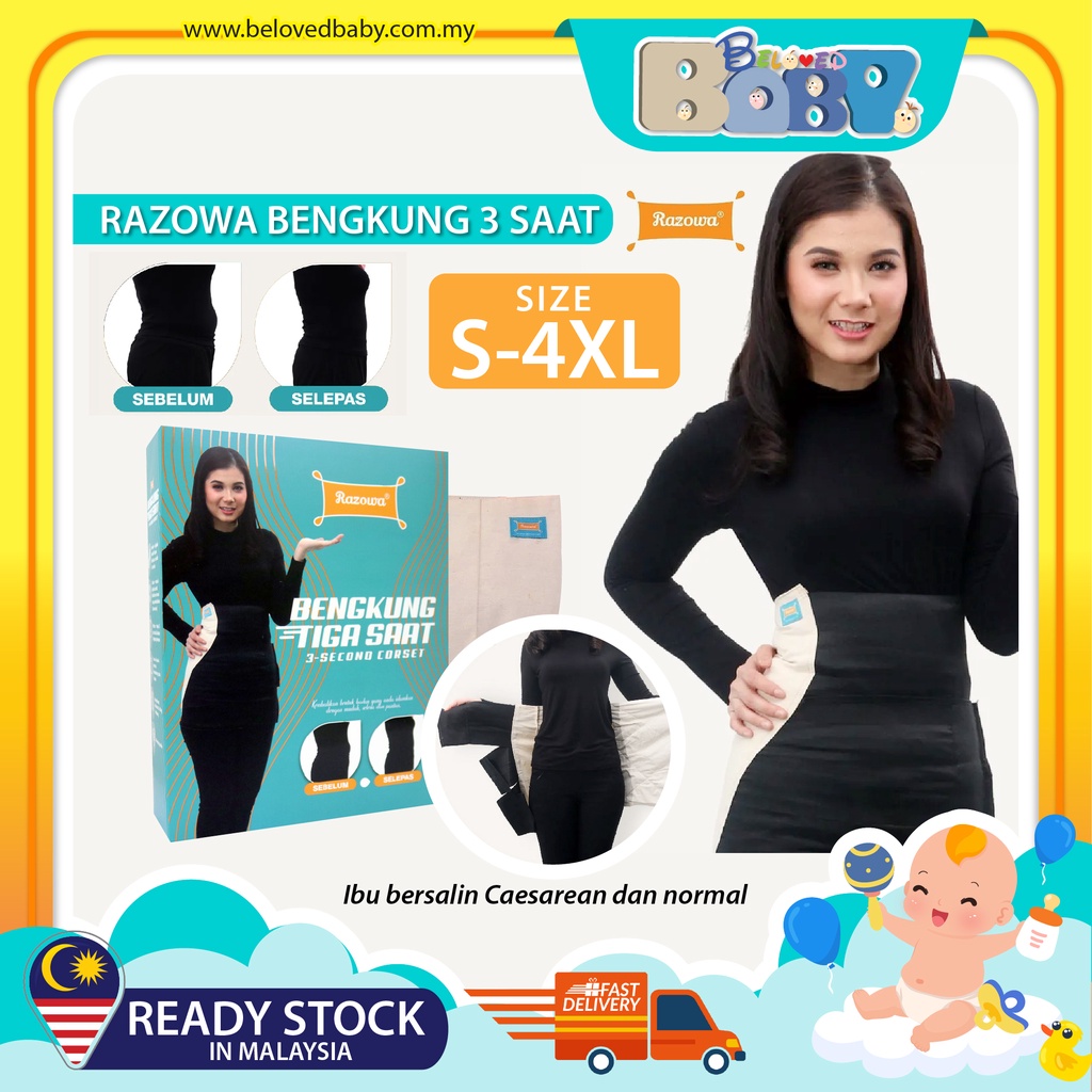 Razowa Bengkung 3 Saat Bengkung Perut (Size: S - 4XL) (Sesuai Ibu ...