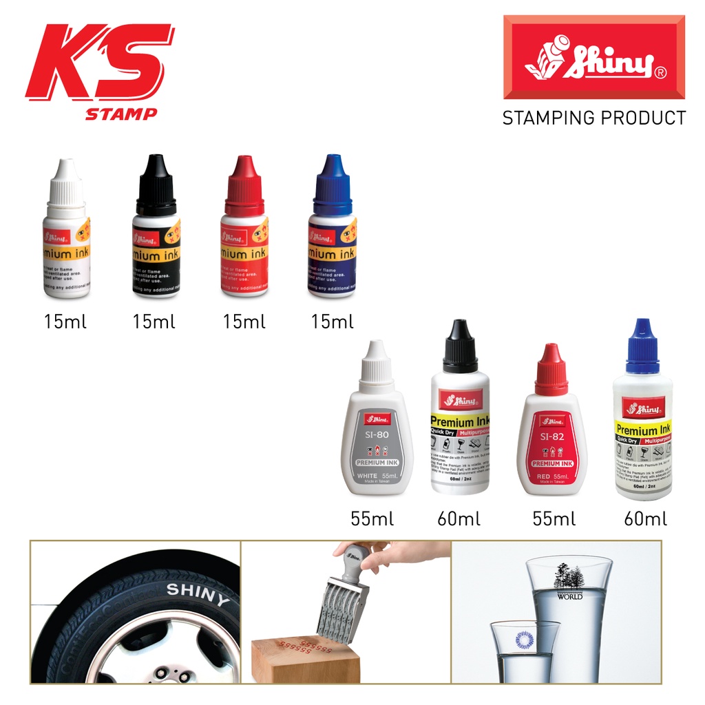 Shiny Fast Dry Premium Ink ( Stamp on Stainless Steel, Aluminium, Art ...