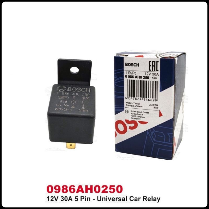 🇲🇾 Relay Kereta Motorsikal 12V 30A / 20A 5 Pin Bosch Relay 0986AH0150 ...