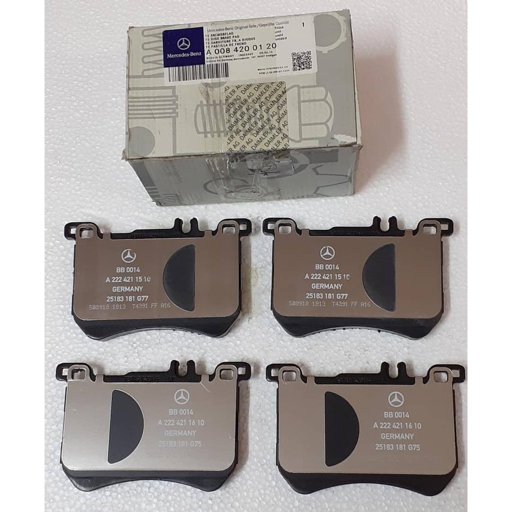 Mercedes Benz S-Class W222 SL W231 Original Front Brake Pad Set ...