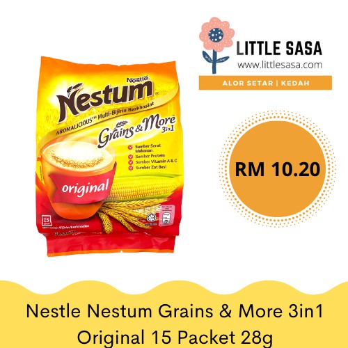 Nestle Nestum Grains & More 3in1 Original 15 Packet 28g ( Exp : 31.05. ...