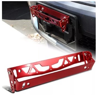 Universal Adjustable Car License Rotating Number Plate Frame Holder JDM ...
