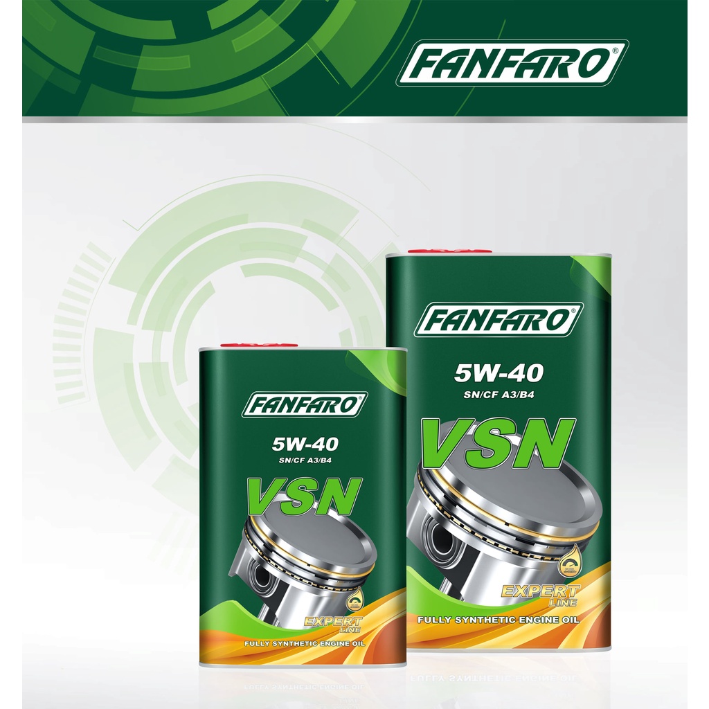 (MADE IN GERMANY) SCT FANFARO 5W40 VSN Fully Synthetic Engine Oil 4L ...